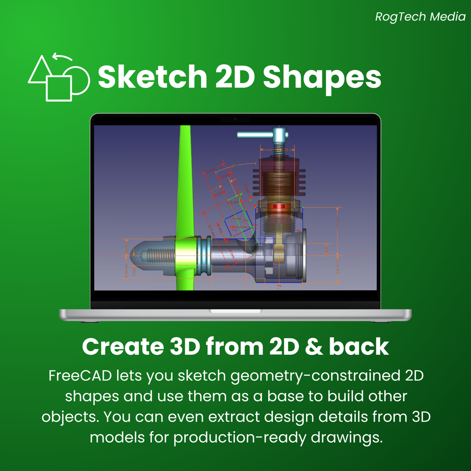 Professional CAD 2D 3D Parametric Graphic Modeling Software for Windows ...