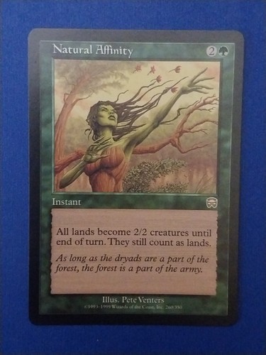 Natural Affinity Rare Mercadian Masques Magic the Gathering Card | eBay