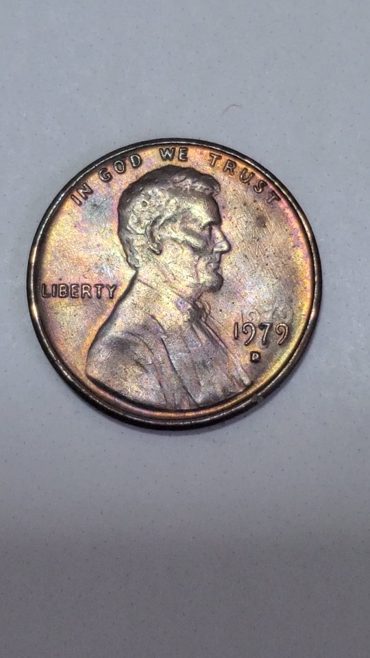 1979 D LINCOLN MEMORIAL PENNY CENT DOUBLE DIE OBVERSE DDO ERROR COIN ...