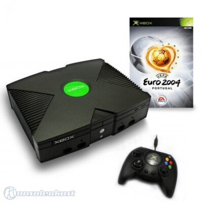 Microsoft Xbox - Konsole #schwarz + UEFA Euro 2004 + Original ...