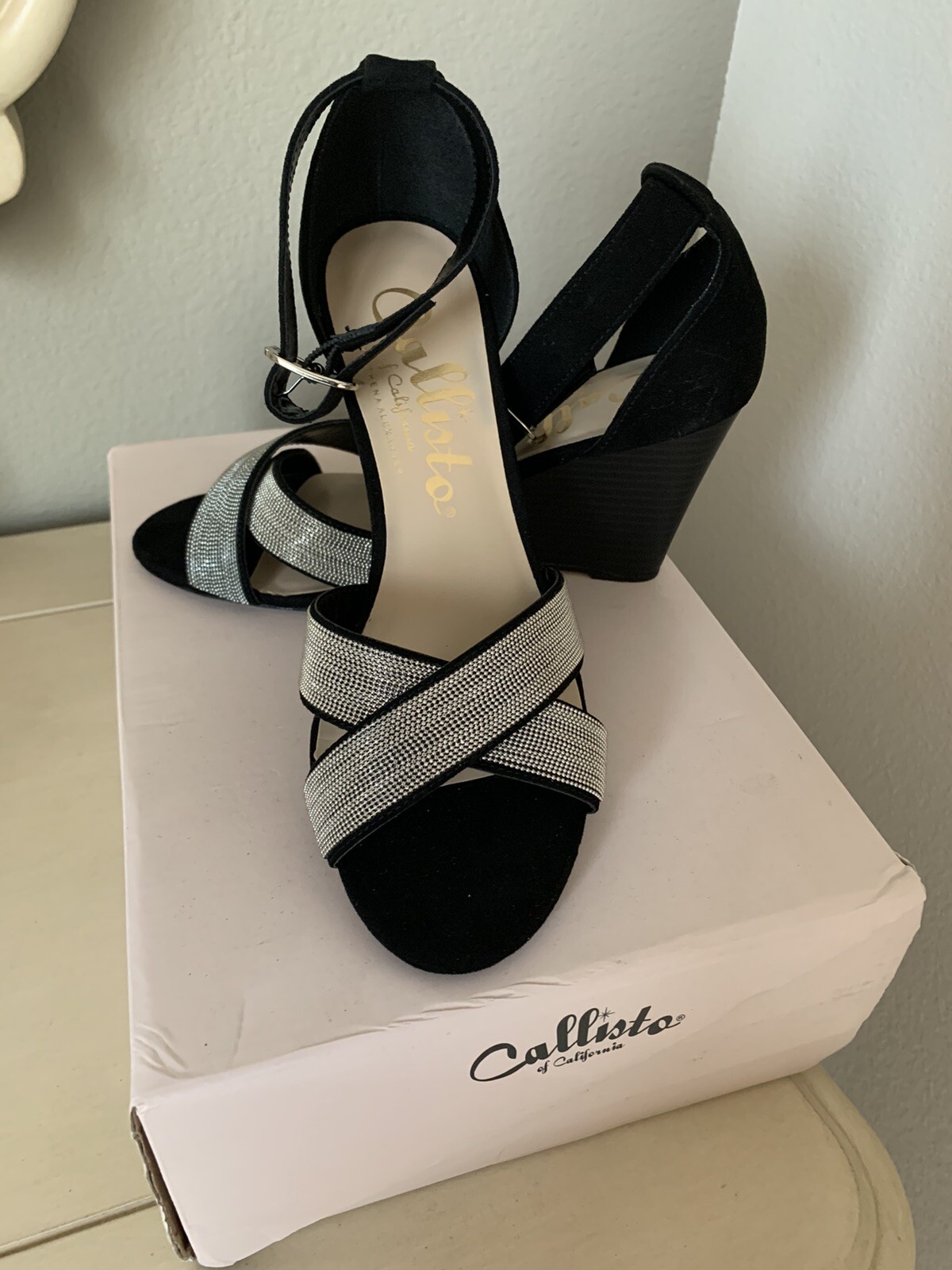 callisto of california Women Luxury Shiny Sandal Shoes Size:7 | eBay