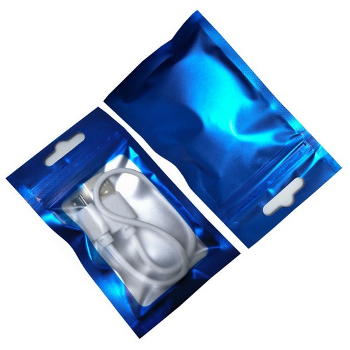 Clear Matte Blue Mylar for Zip Bag Plastic Seal Aluminum Foil Lock Food ...