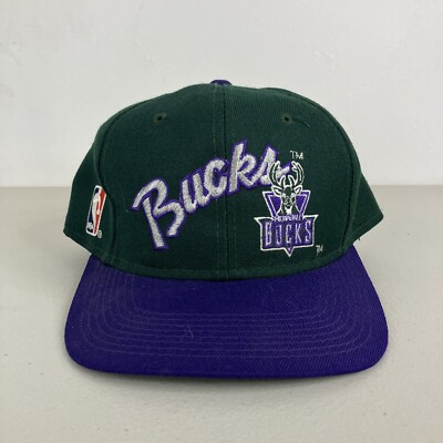 Vintage Milwaukee Bucks Sports Specialties Cap Hat Fitted 7 1/2 Script ...