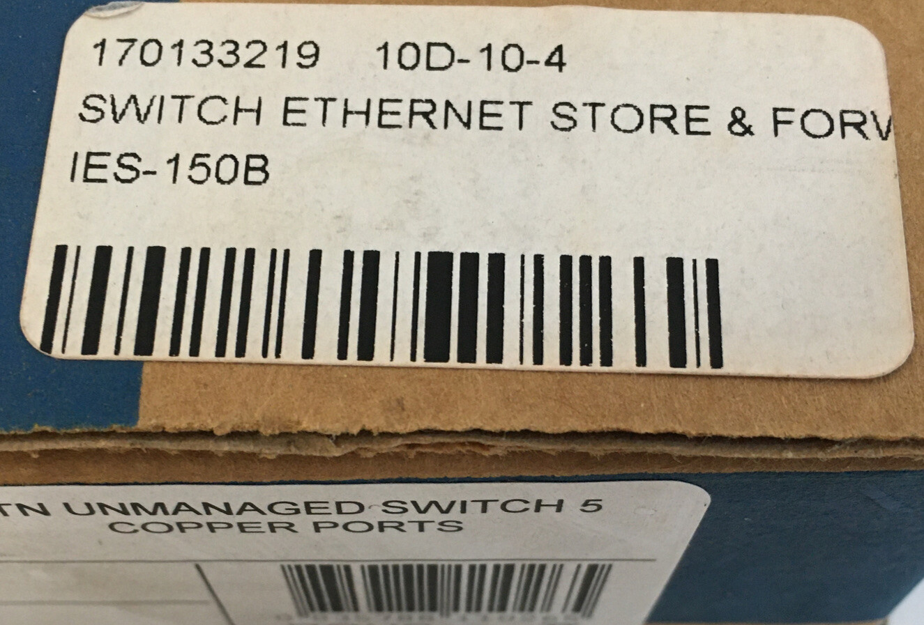 *New Open Box* B&B Electronics Model# EIR205 ETN Unmanaged Switch 5 ...