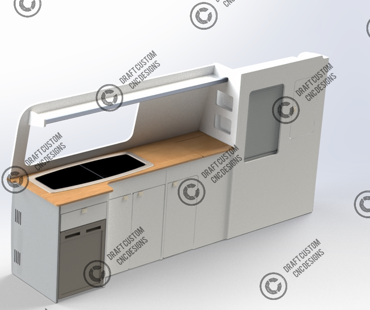 VW Transporter / Crafter/ Transit Campervan dxf Furniture Designs for ...