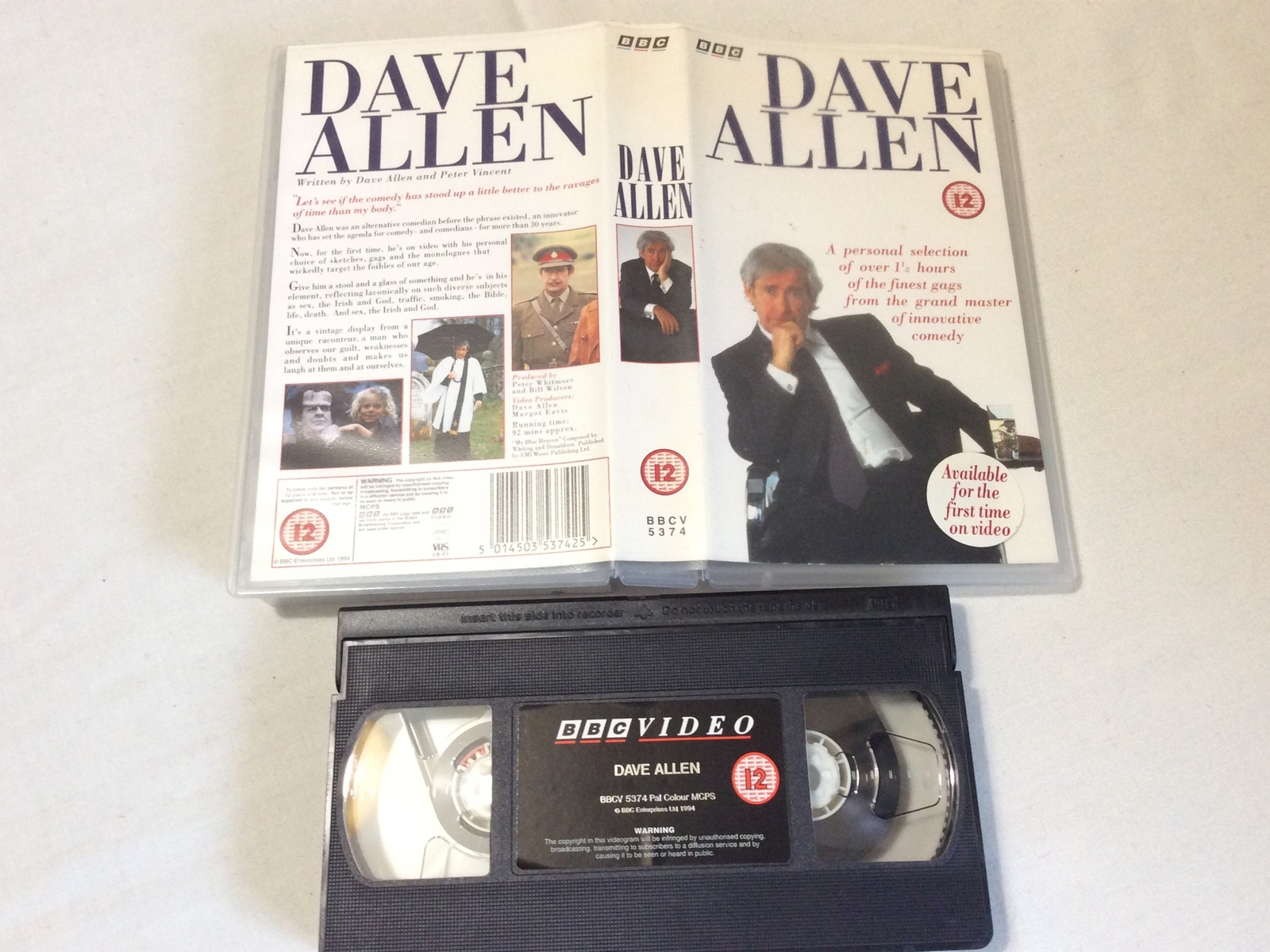 Dave Allen Comedy Sketches VHS Video 12 Bbc 92 Minutes 1994 | eBay