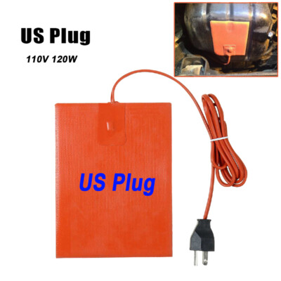 120W Car Oil Pan Block Heating Hydraulic Tank Heating Plate Sump Heater ...