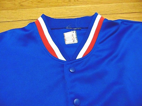 VINTAGE MAJESTIC HWC NBA BALTIMORE BULLETS BLUE WARM UP JACKET JERSEY ...