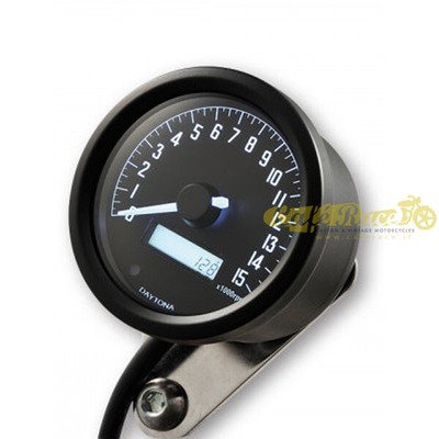 Tachometer Electronic Daytona Velona Ø 60mm Cafè racer 15.000 RPM | eBay