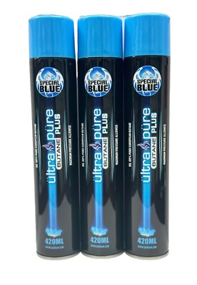 Special Blue Butane - Ultra Pure Plus 420ml w/metal tip 1x / 3 Bottle ...