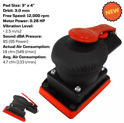 Jitterbug Random Orbit Air Palm Sander for Auto Body Work Woodworking ...