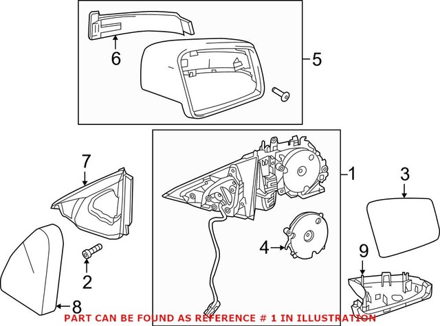 Mercedes-Benz 2218101876 Genuine OEM Mirror Base for sale online | eBay