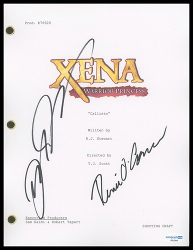Lucy Lawless & Renee O'Connor "Xena: Warrior Princess" SIGNED 'Callisto ...