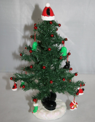 Miniature Santa Mickey Mouse Christmas Tree Disney Mickey Mouse