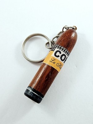 Cohiba La Habana 3D Vintage Mini Keychain - Brown Wooden - 1 Piece ...