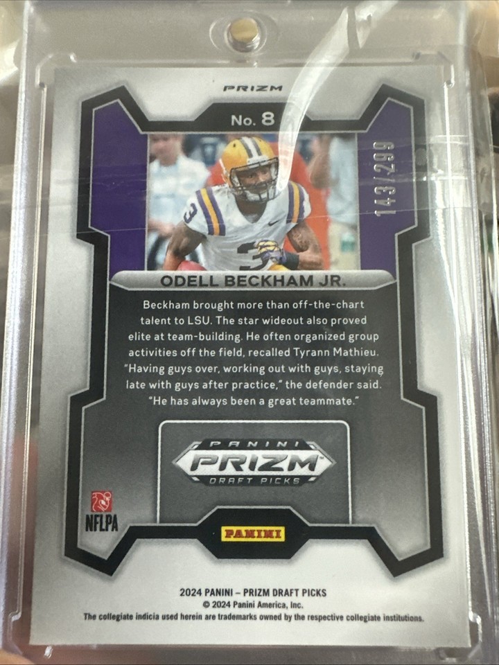 2024 Panini Prizm Draft Picks - Odell Beckham Jr. #8 Red Prizm /299 | eBay