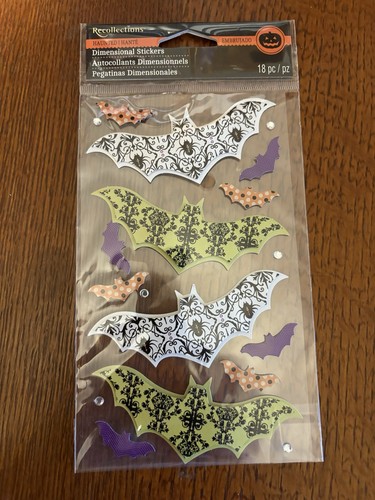 Recollections Halloween Scrapbooking Stickers - Decorative Bats - NIP ...