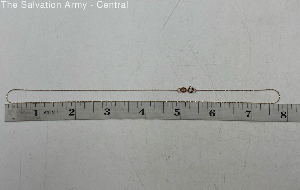 10k Yellow Gold Fine Jewelry Spring Ring Closure Chain Necklace | eBay