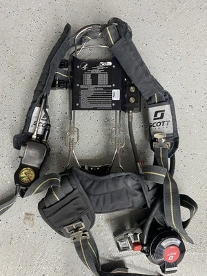 Scott 4.5 4500 PSI SCBA Air Pak Harness with HUD Good Condition | eBay