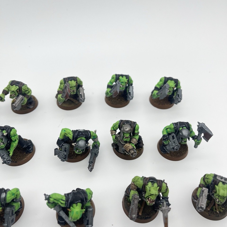 Warhammer 40k Ork Boyz Lot + Ard Boyz Games Workshop Well Painted | eBay