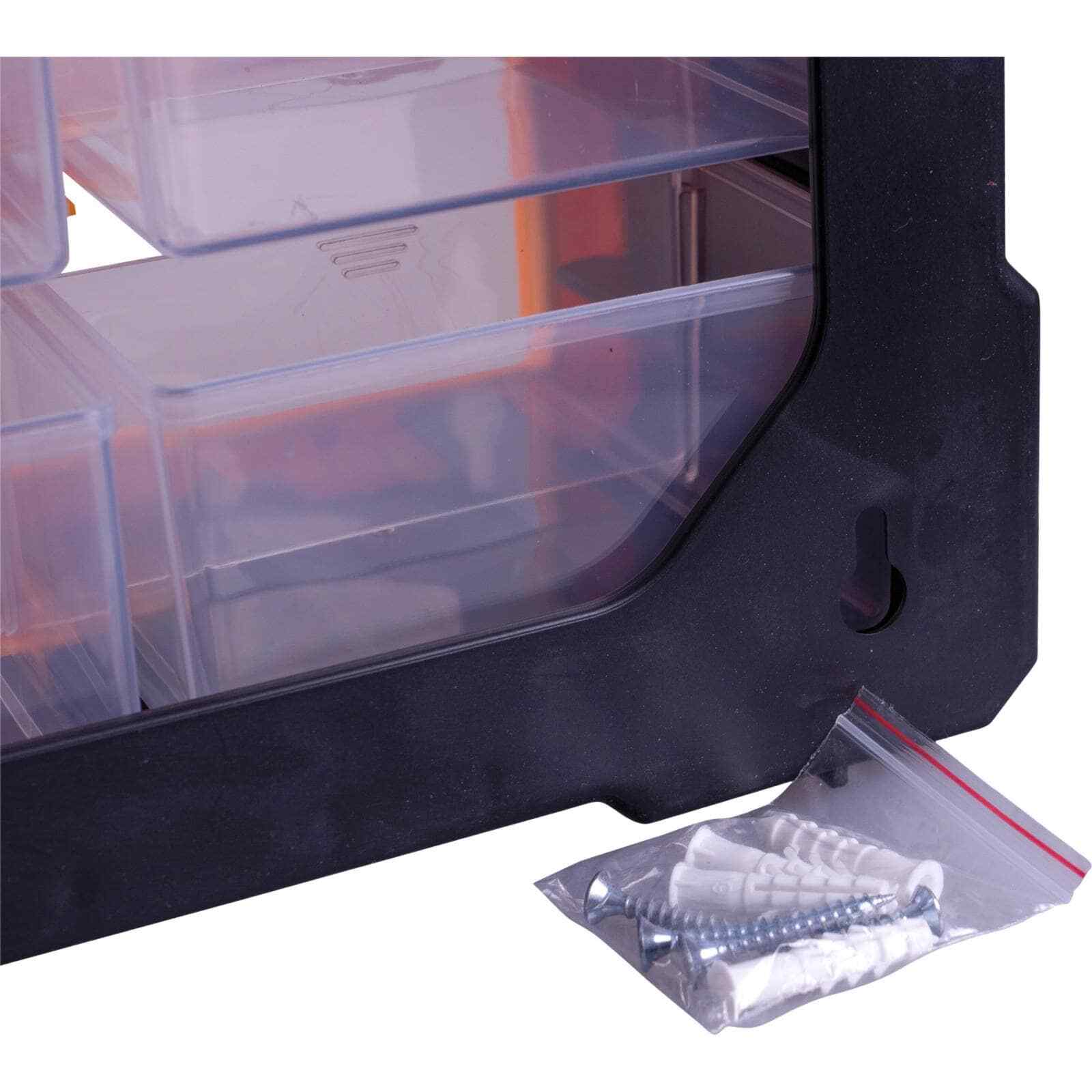 Screw Nail Nuts Storage Box Compartment Slim Organiser Toollab Garage ...