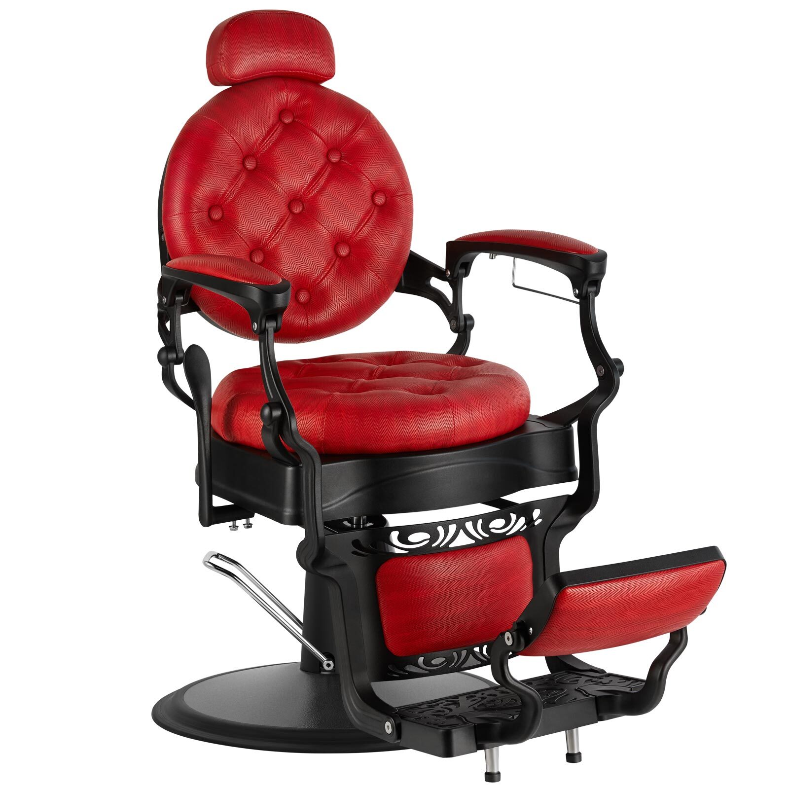Artist hand Red Vintage Barber Chair Hydraulic Reclining Heavy Duty ...