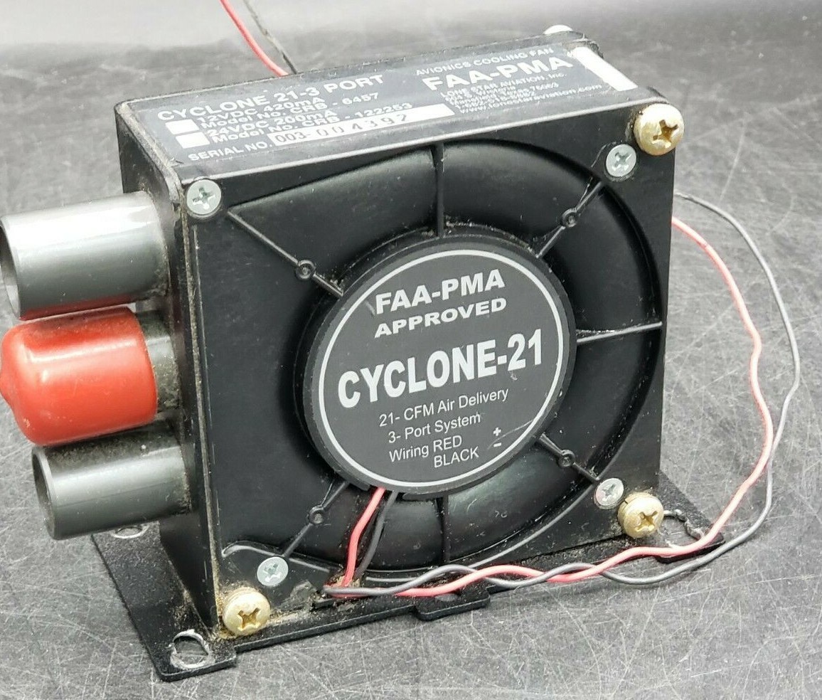Cyclone 21-3 Port Avionics Cooling Fan Piper Cessna Model Crb-122253 ...