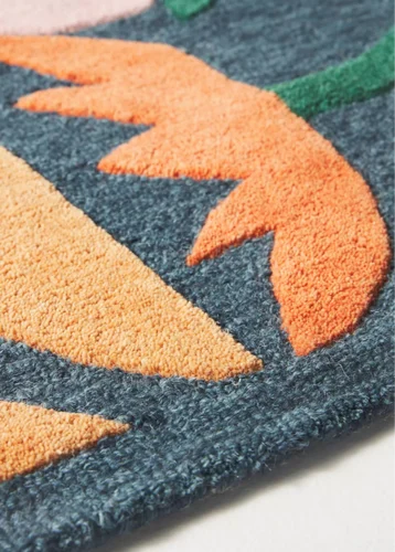 Modern Hand Tufted Wool Embroidered Area Rug For Bedroom Living Room ...