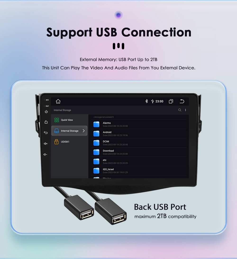 Microphone 4+64GB Android Carplay Car Stereo AM Radio For 2006-2012 ...