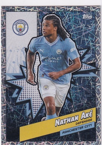 Topps Manchester City 23/24 Fan Lot 2023/2024 MANH-4 Nathan Ake Electro ...