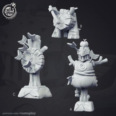 3D Printed Cast n Play Training Target Dummies 28mm 32mm D&D | eBay