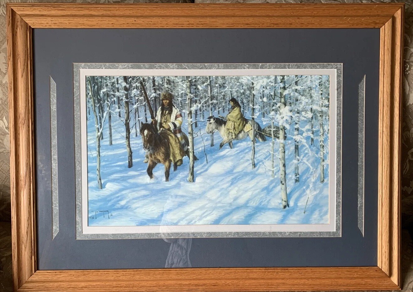 “Through the Aspens” Robert Duncan Native American Indian Oak Wood ...