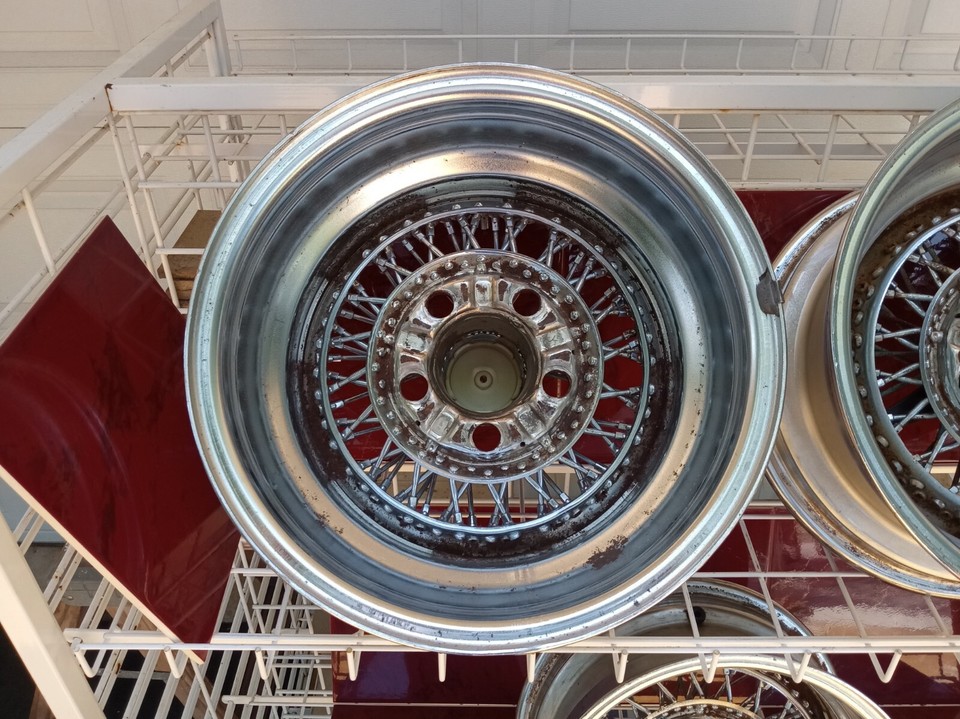 1988 Appliance True Spoke Wire (3) Wheels 15x8 JJTB Rear W/Front 14×7 ...