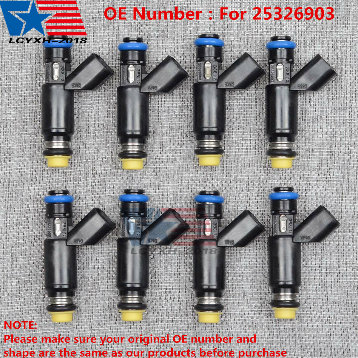8x Fuel Injectors For Silverado Express Tahoe GMC Yukon 5.3L Flex ...