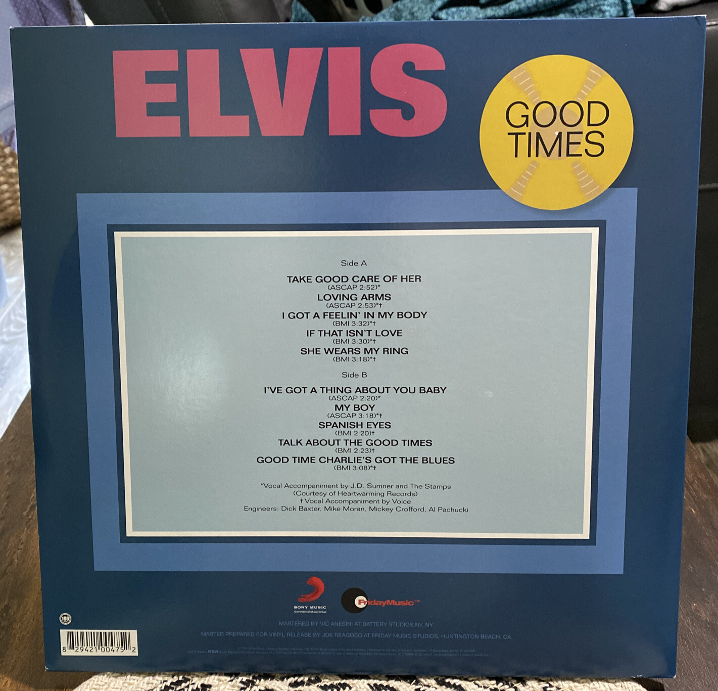Elvis Presley Good Times LP Red Vinyl 180 Gram Limited Edition 2019 for ...