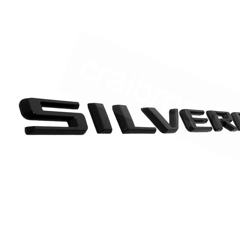 Gloss Black Silverado LT 6.2L Emblem Nameplate Kits fit 2019-2023 ...