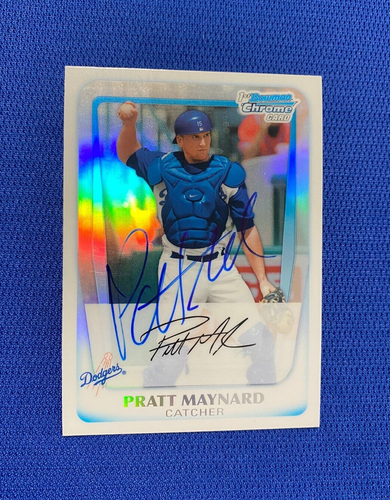 2011 BOWMAN CHROME DP PRATT MAYNARD DODGERS SIGNED AUTO #BDPP5 REF CARD ...