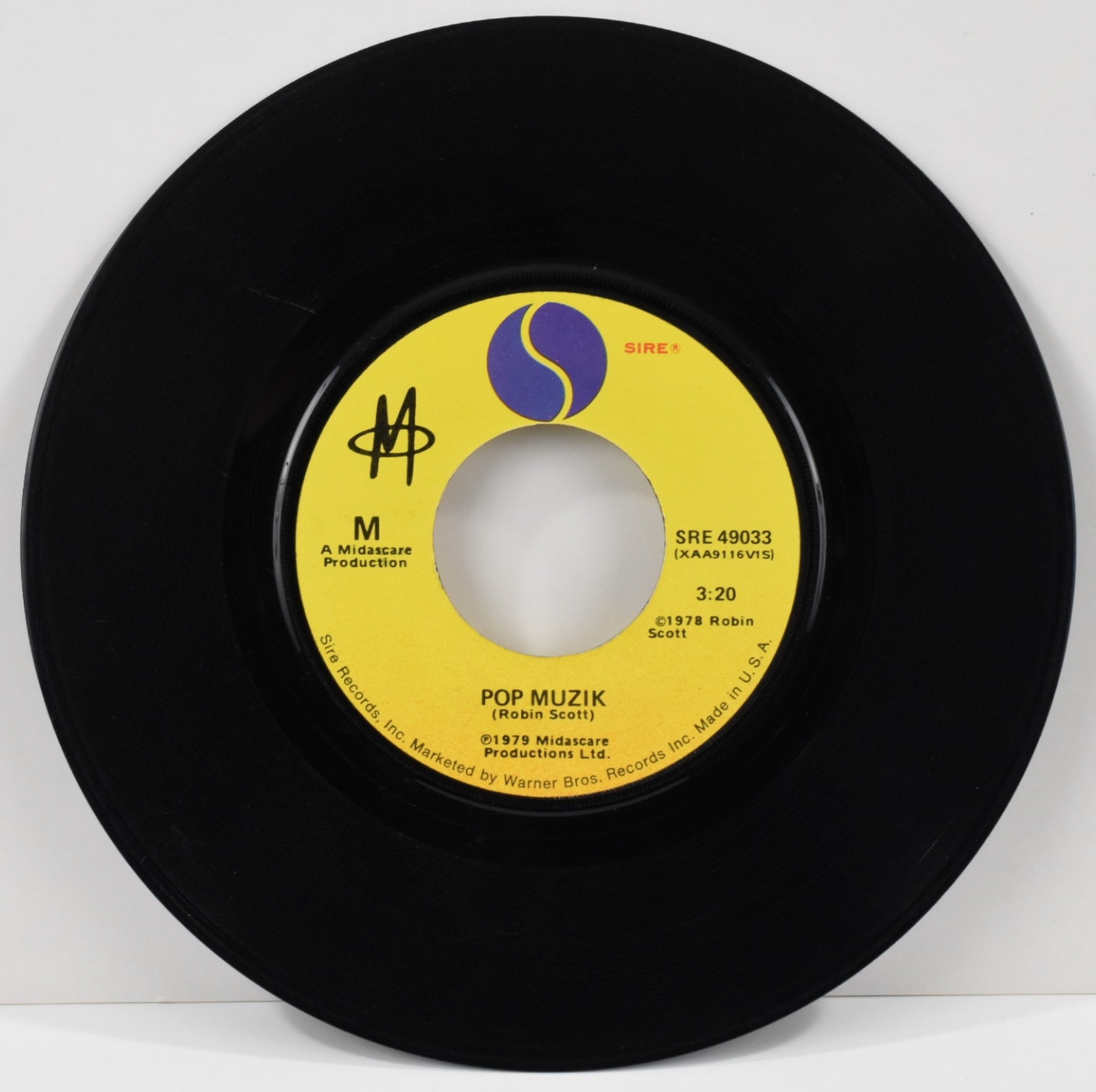Pop Muzik/M Factor by Robin Scott (Vinyl, 45RPM, Sire) | eBay