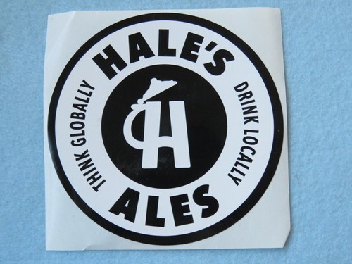BEER STICKER: HALE'S ALES Brewery ~ Ballard, Seattle, WASHINGTON ...