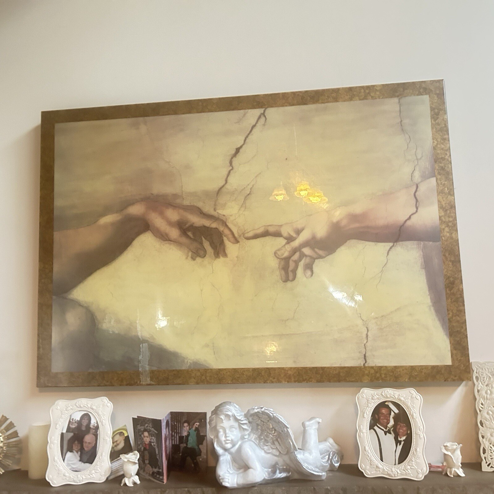 Macy's original of a reproduction of Genesis the creation of man | eBay