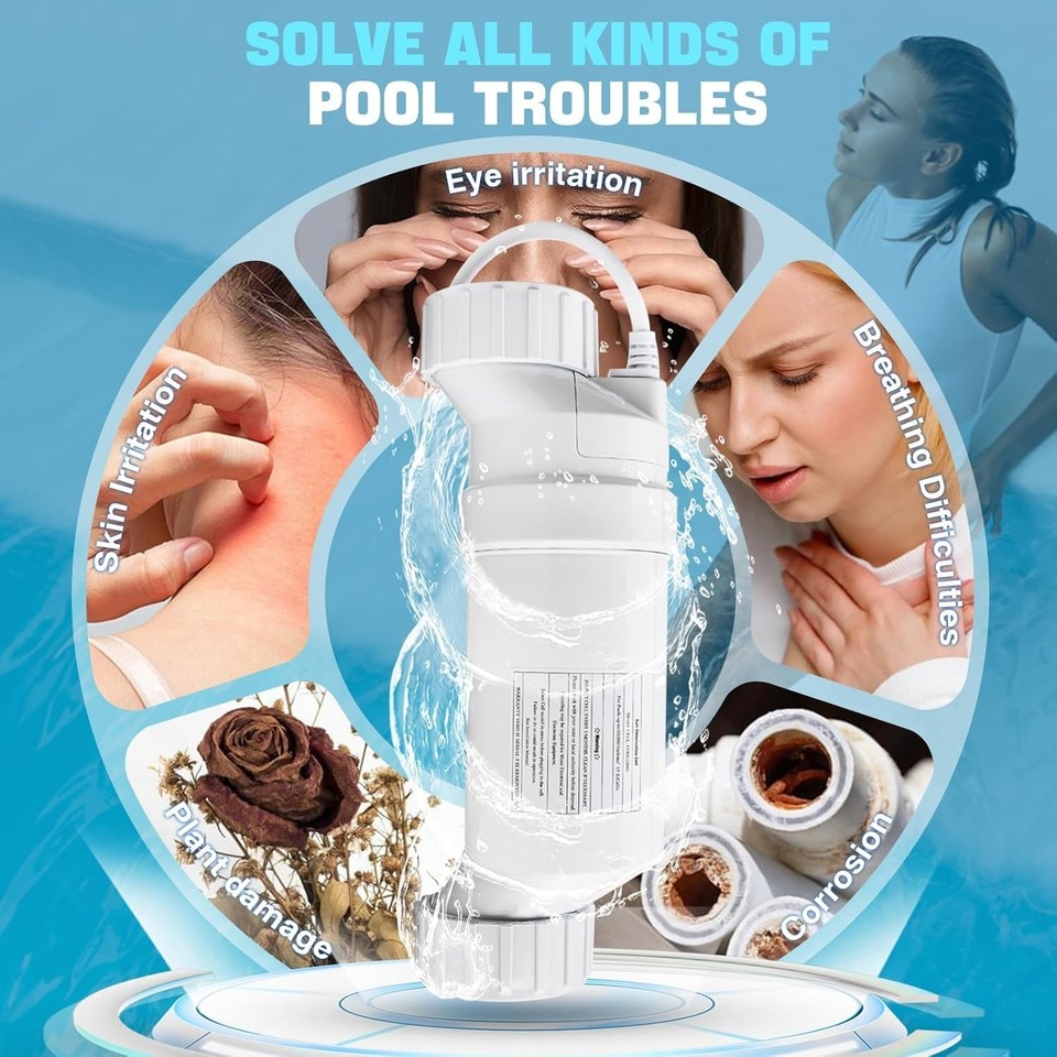 T-15 Pool Salt Turbo Cell Chlorinator Generator - New Open Box Bargain ...