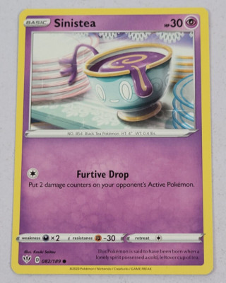 Sinistea Pokémon TCG Card Rare Vintage Pokemon | eBay