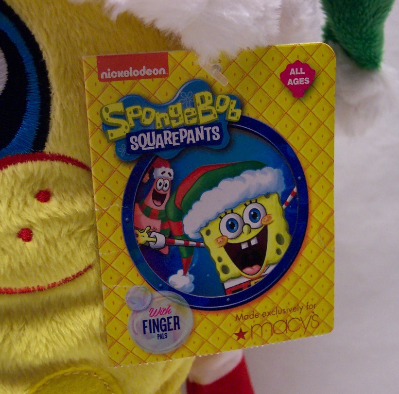 Macys Spongebob Squarepants CHRISTMAS ELF SPONGEBOB 12" Plush STUFFED ...