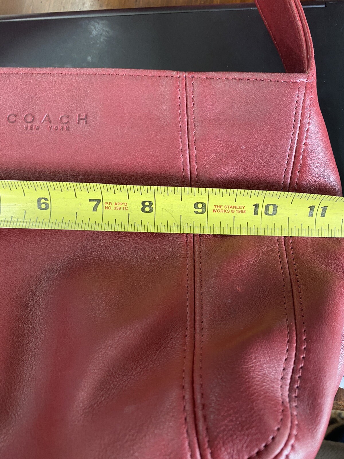Vintage Coach 4186 Slim Crossbody Bag Flap Red Leathe… - Gem