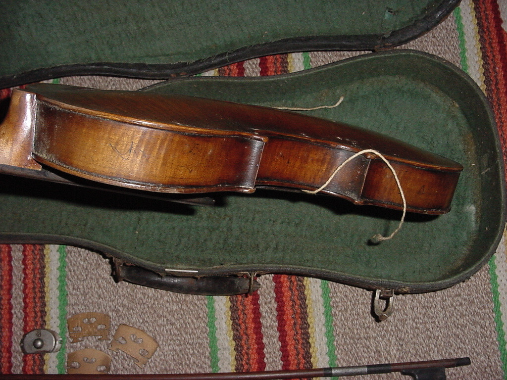 ANTIQUE STRADIVARIUS VIOLIN OLD VINTAGE FIDDLE C1900 WITH BOW AND CASE ...