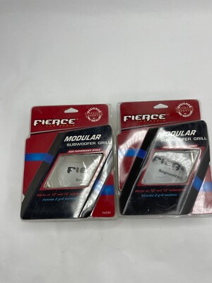 2x Fierce Car Audio - Modular Subwoofer Grille 10" and 12" subwoofers ...