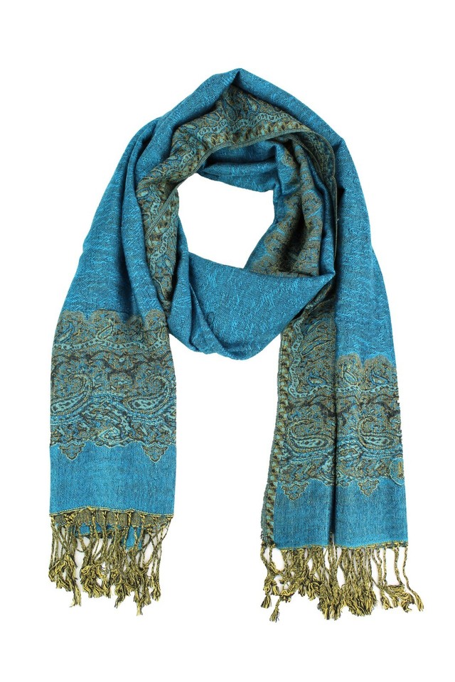 US-SELLER New Reversible Border Paisley Pash, Scarf Shawl Wrap Elegant ...