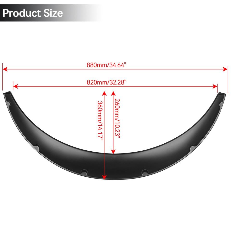 Nissan Frontier 4PCS Car Flexible Fender Flares Wide Body Kit Wheel ...