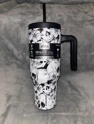 HydraPeak SKULLS FLOWER Voyager 40 oz Halloween Tumbler 💀🎃🔥 | eBay