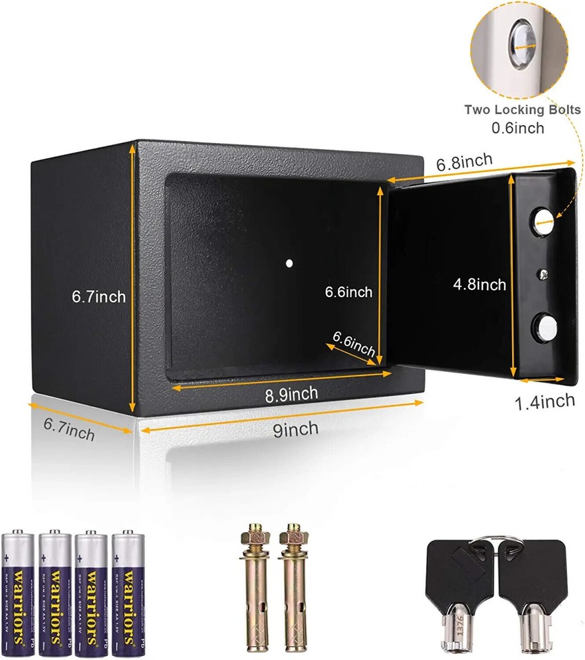 Security Safe Box Sentry Safe Lock Box Fire Proof Digital with Keypad ...